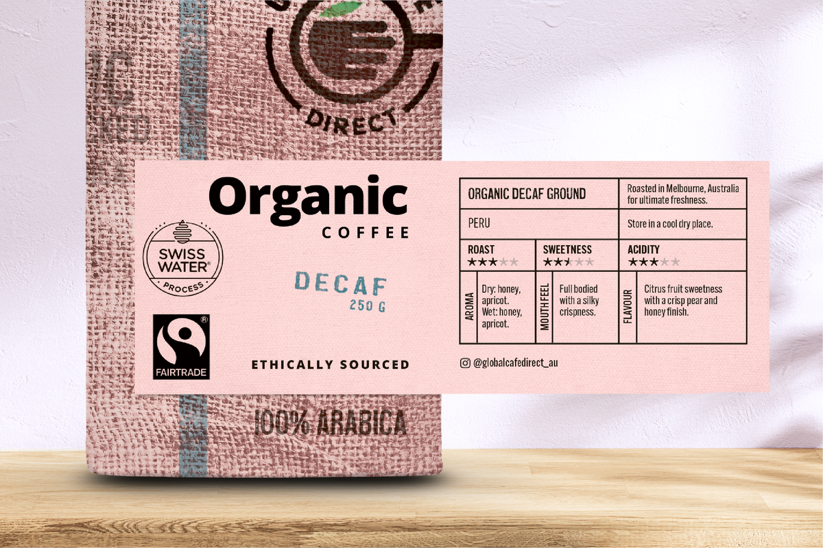 GCD Decaffeinated 250g ground